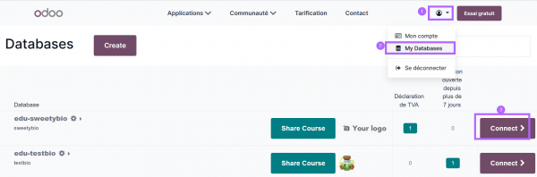 Odoo Éducation — Wiki des applications